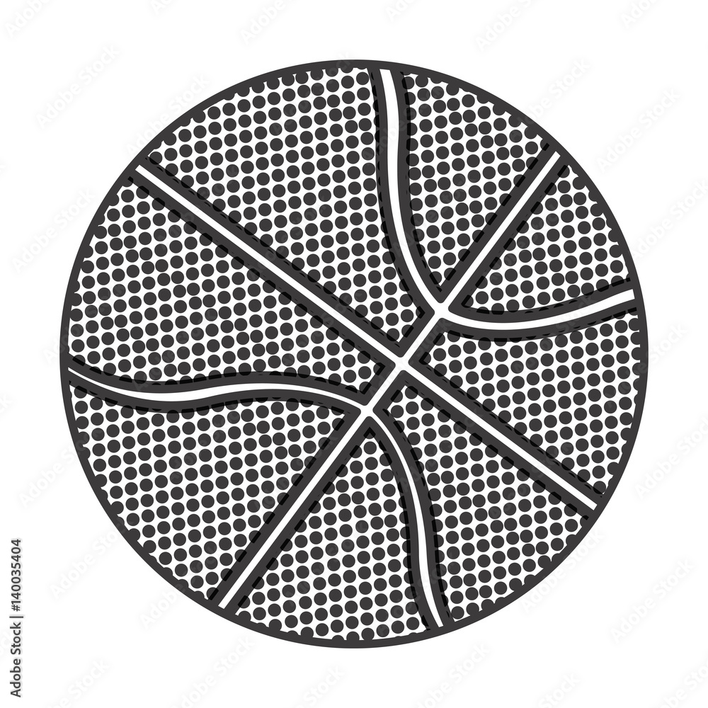 grayscale background with basketball ball vector illustration Stock ...