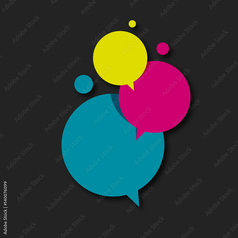 bulle dialogue Stock Vector | Adobe Stock