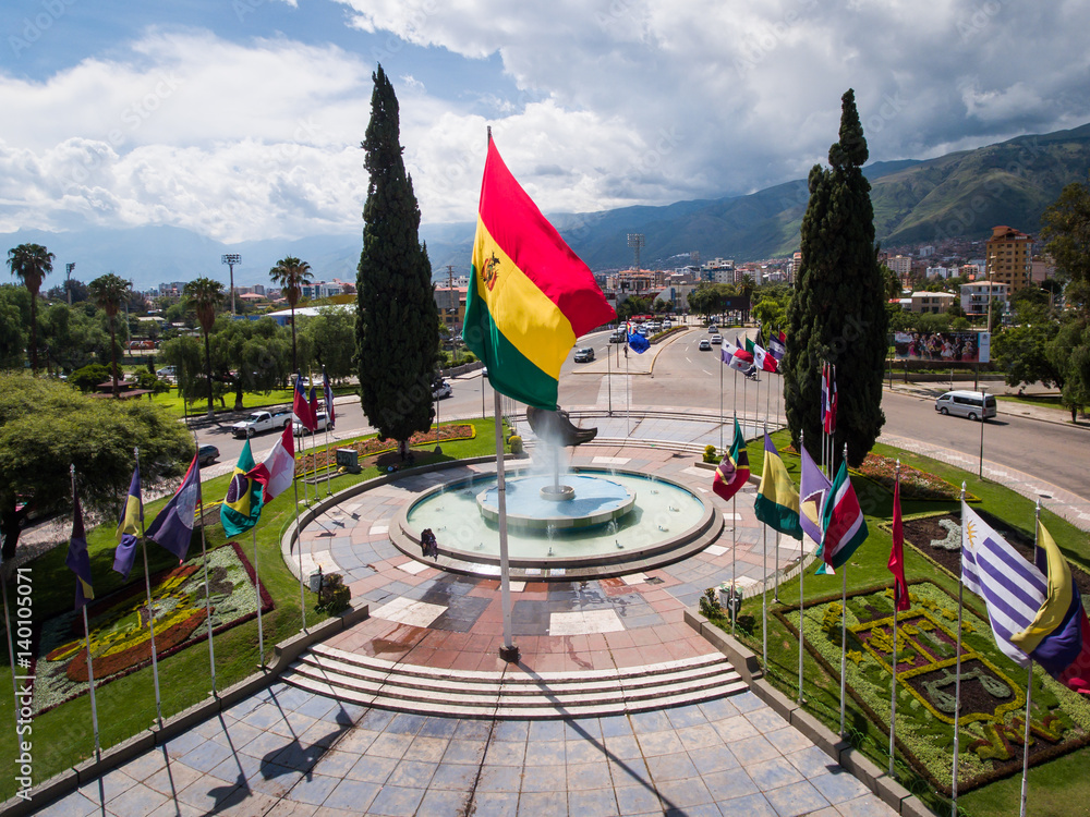 Plaza de las Banderas, Cochabamba, Bolivia Stock Photo | Adobe Stock
