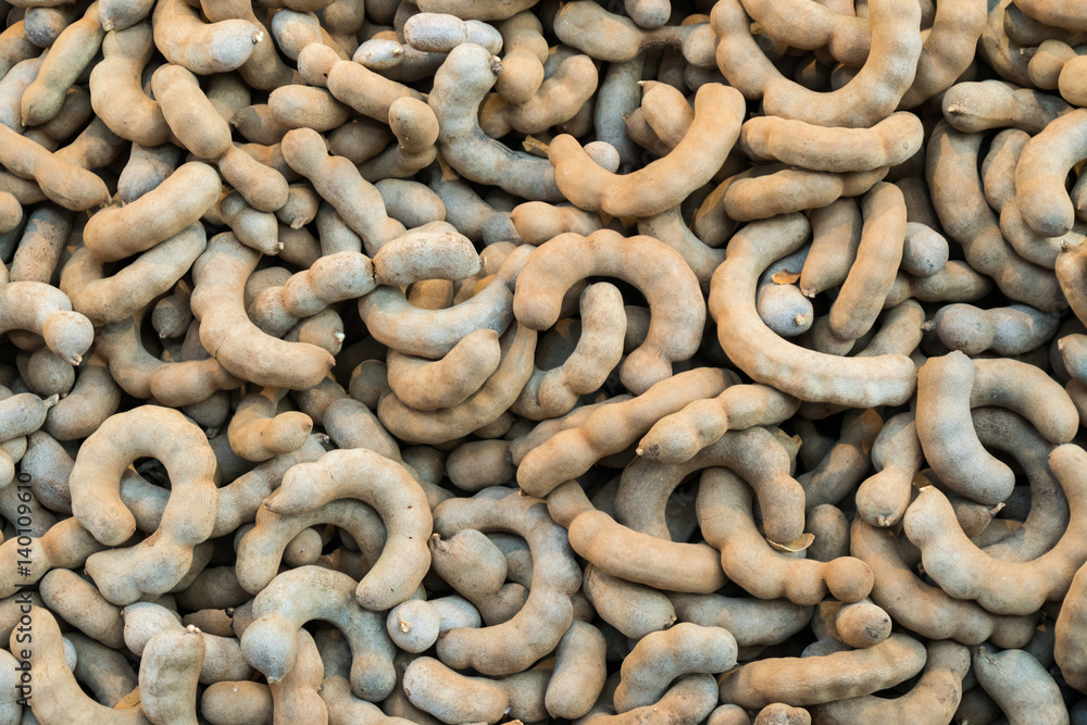 Group of ripe tamarind Stock Photo | Adobe Stock