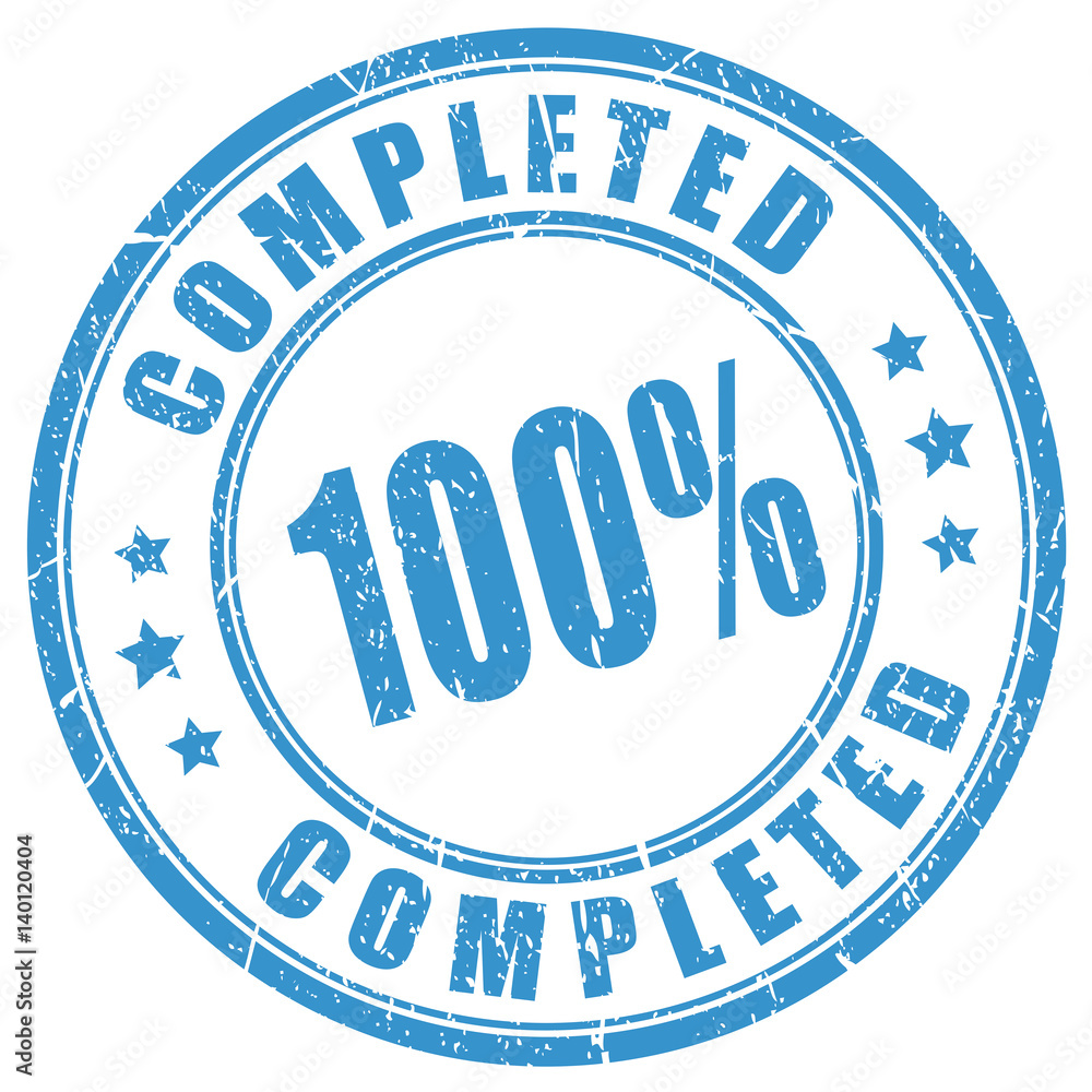 100 completed rubber stamp Stock Vector | Adobe Stock