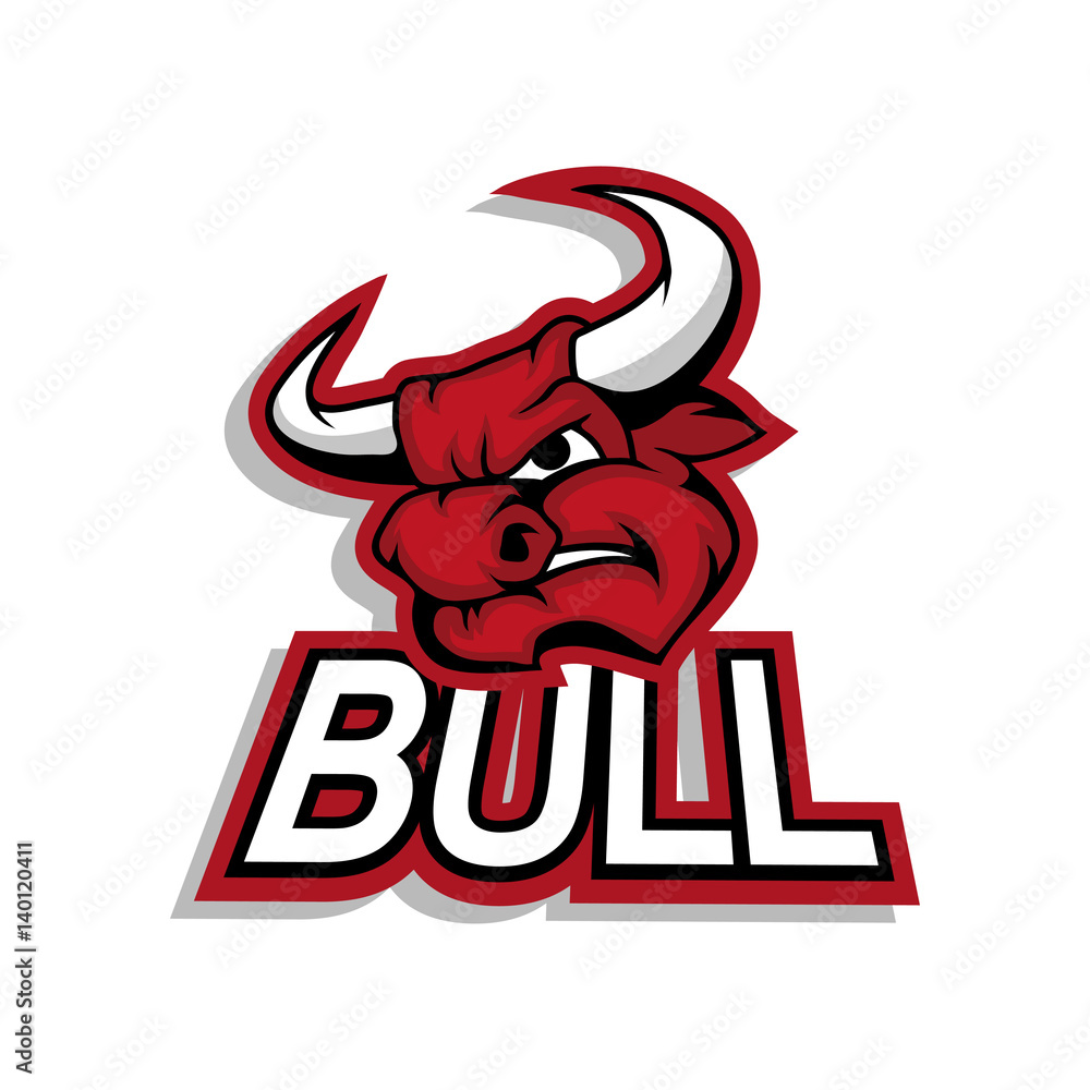 Bull logo Stock Vector | Adobe Stock