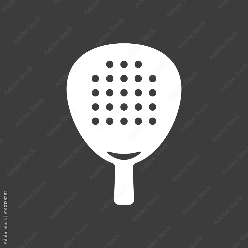 Isolated vector illustration of a paddle racket Stock Vector | Adobe Stock