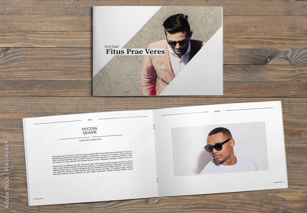 Fashion Lookbook Layout Stock Template | Adobe Stock