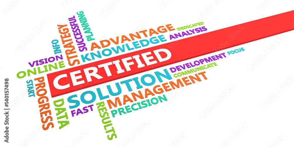 Certified Word Cloud Stock Illustration | Adobe Stock
