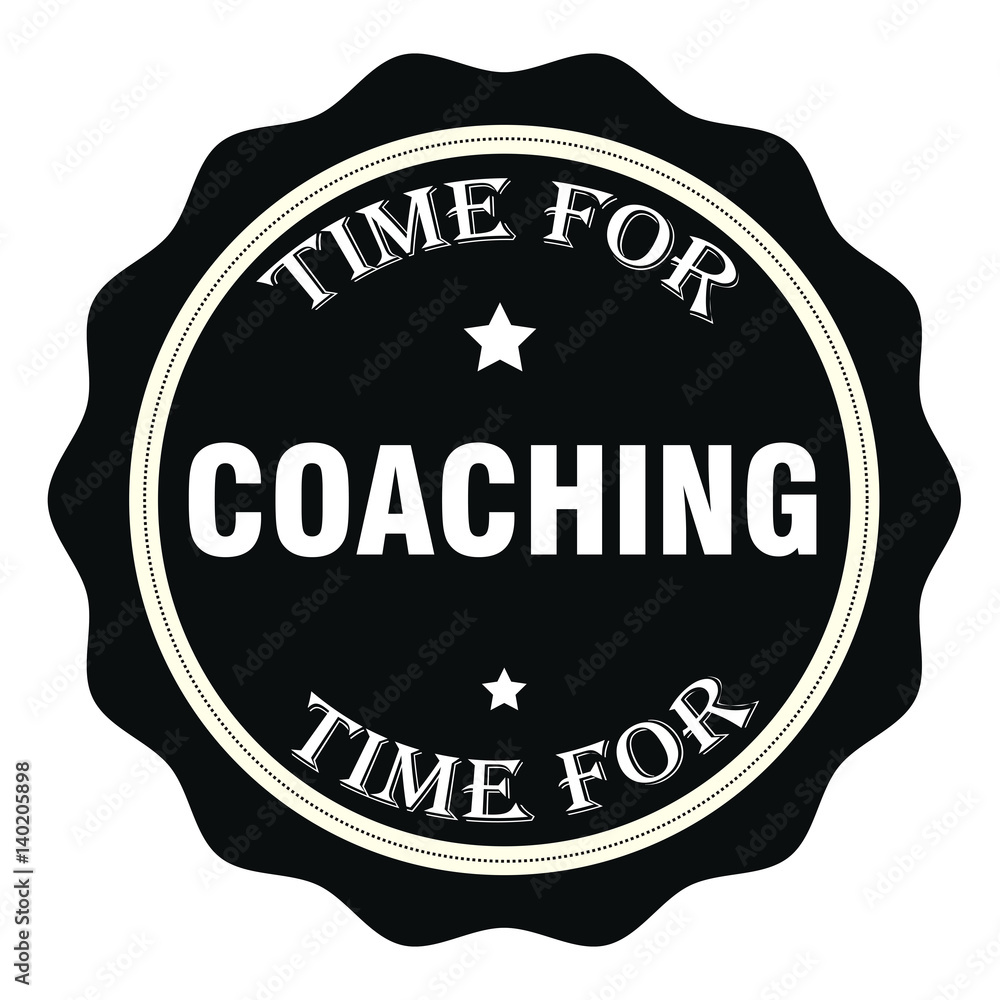 Time For Coaching Stamp..Sign.Seal.Logo Stock Vector | Adobe Stock