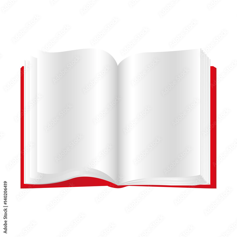 red book open icon, vector illustraction design image Stock Vector ...