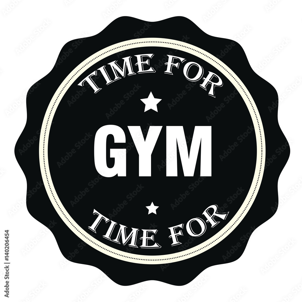 Time For Gym Stamp..Sign.Seal.Logo Stock Vector | Adobe Stock