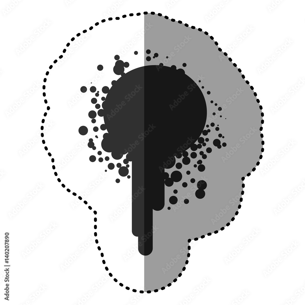 black paint stains icon, vector illustraction design Stock Vector ...