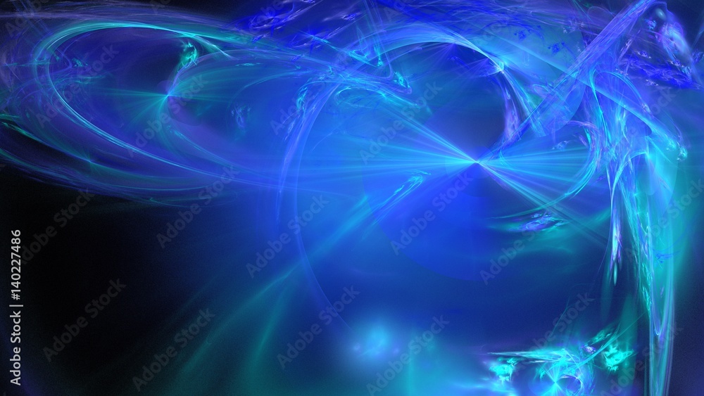 Kreativer farbiger Hintergrund - Blautöne Stock Illustration | Adobe Stock