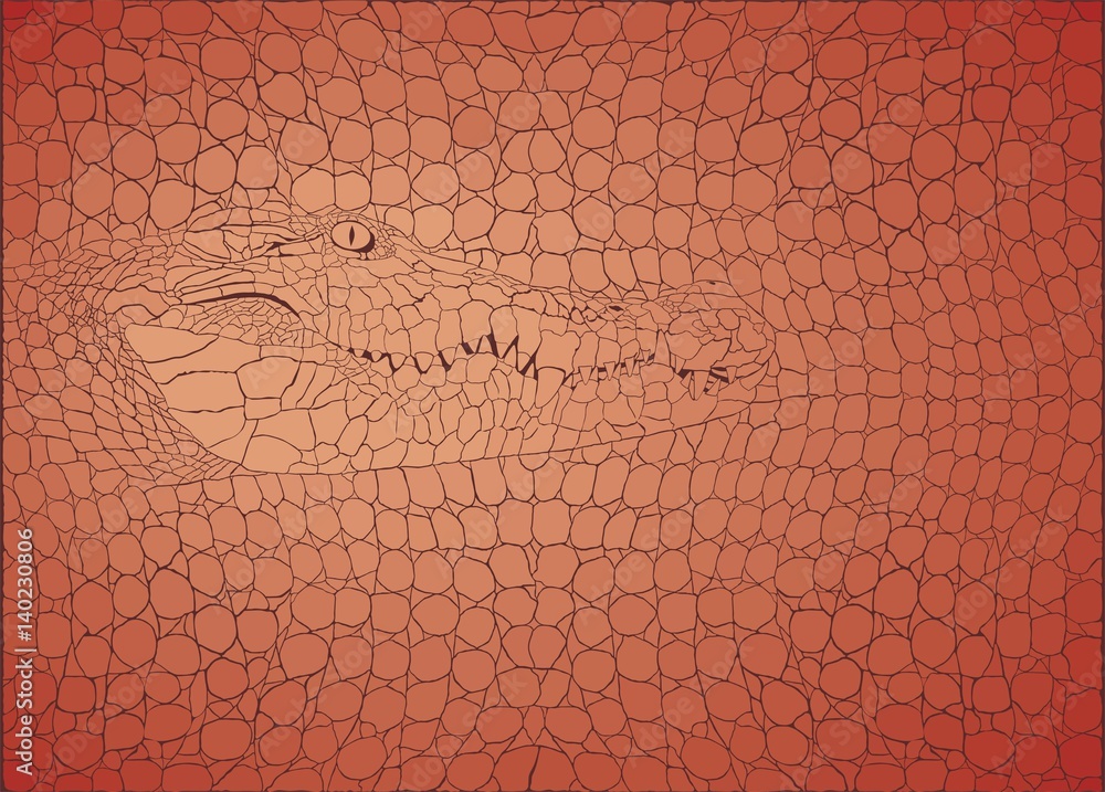Pattern background crocodile Stock Vector | Adobe Stock