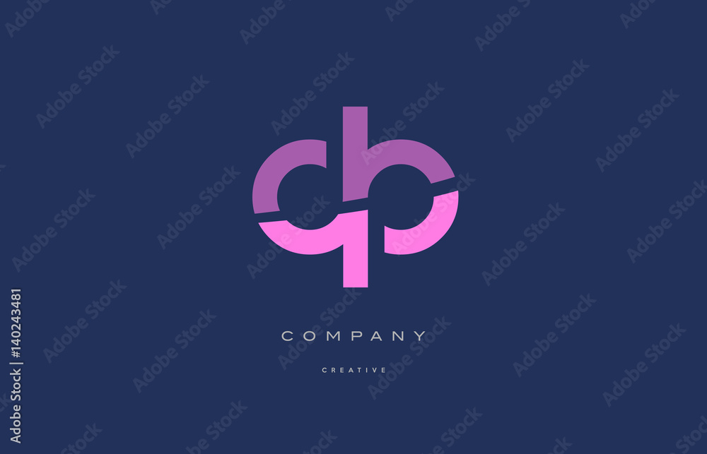 dp d p pink blue alphabet letter logo icon Stock Vector | Adobe Stock