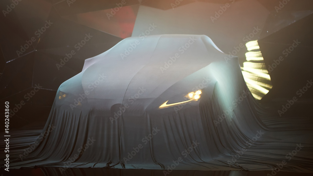 Close up of a new car hidden under cover. Photos | Adobe Stock