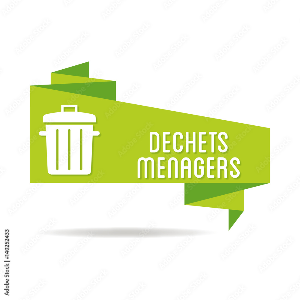 Logo déchets ménagers. Stock Vector | Adobe Stock