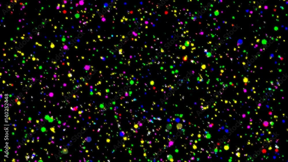abstract 3d star burst galaxy particles flying seamless loopable space ...