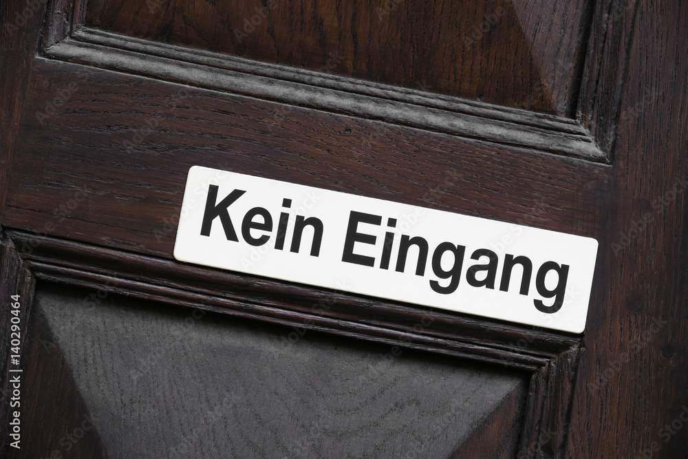 Kein Eingang Stock-Foto | Adobe Stock