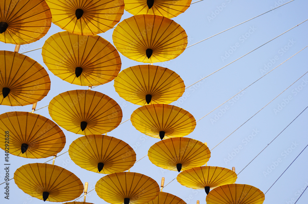 yellow umbrella. Stock Photo | Adobe Stock