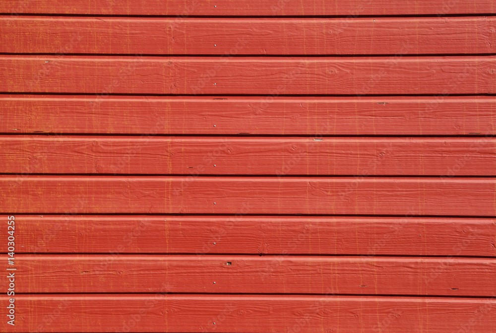Bardage en bois rouge Stock Photo | Adobe Stock