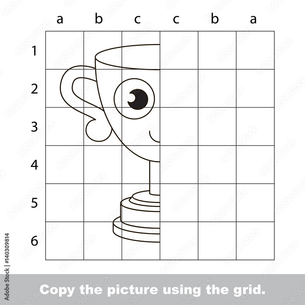 Drawing tutorial for kids. Educational kid game. Stock Vector | Adobe Stock