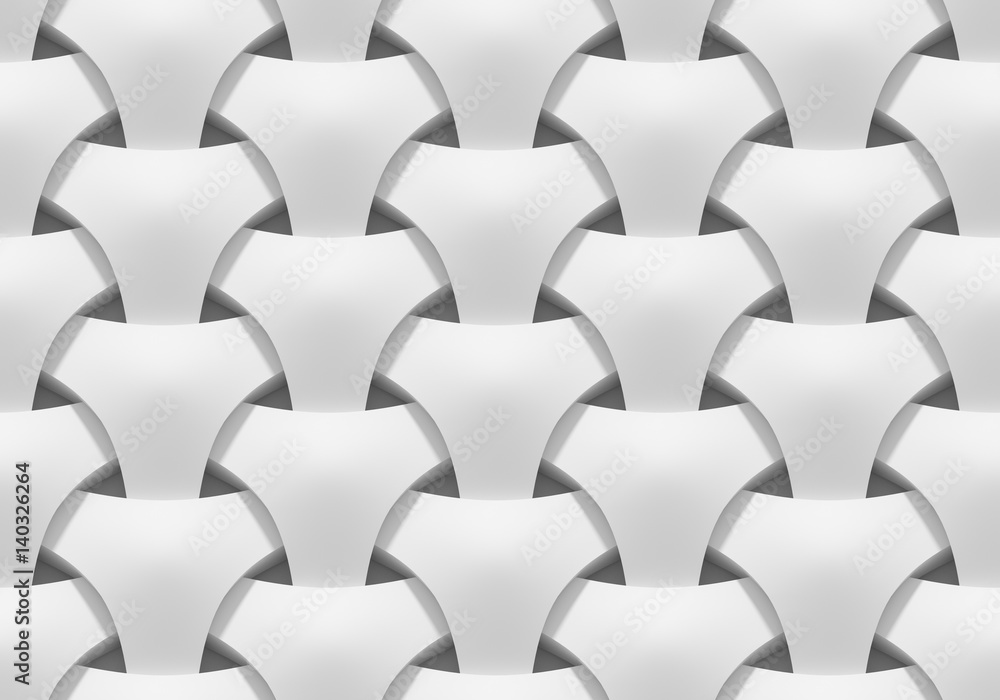 White shaded abstract geometric pattern. 3D rendering background. Stock ...