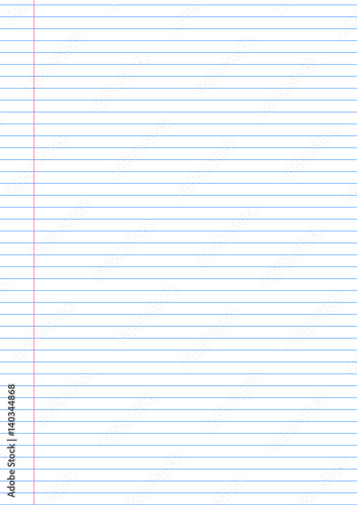 Piece Of Notebook Paper Template