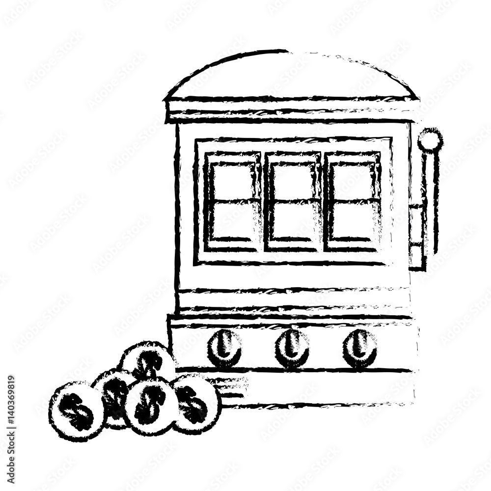 jackpot machine casino icon vector illustration design Stock Vector ...