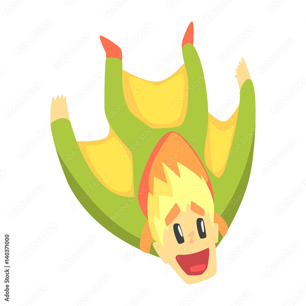 Guy Base-Jumping In Wingsuit, Part Of Teenagers Practicing Extreme ...