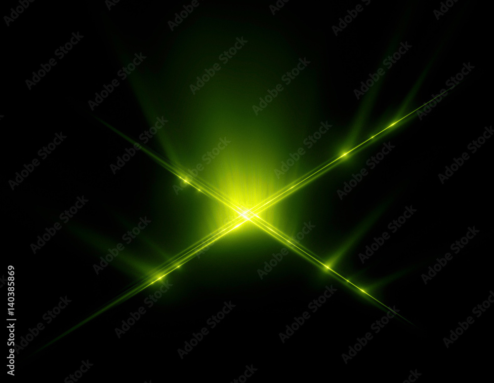 Glow light effect stars bursts with sparkles. Light cosmic crossing ...