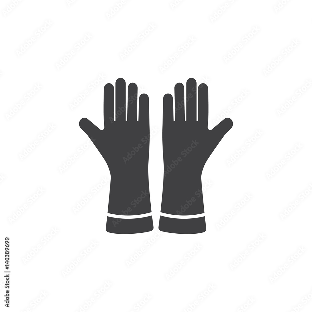 gloves icon on the white background Stock Vector | Adobe Stock