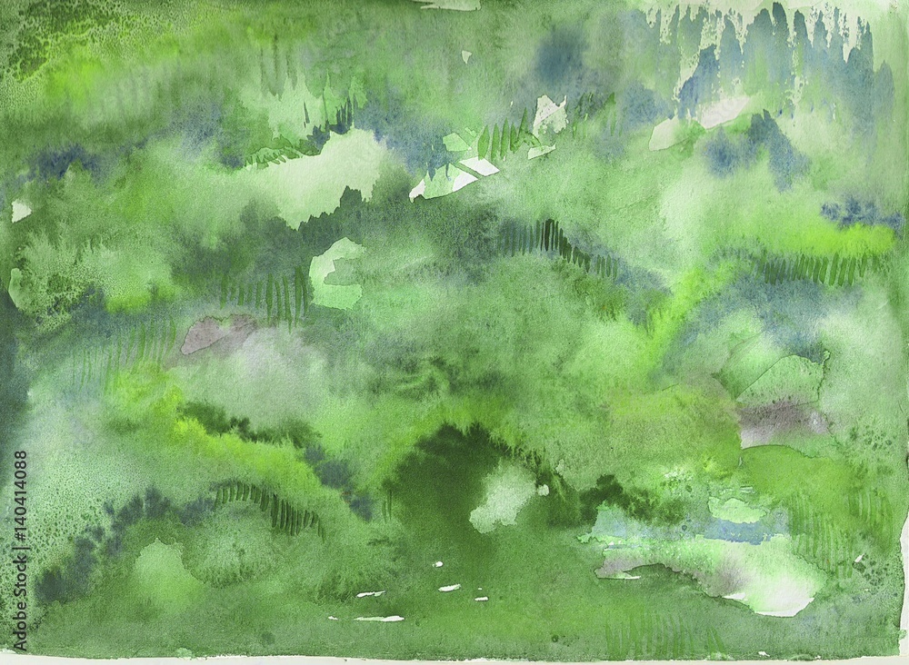 Nature watercolor background Stock Illustration | Adobe Stock