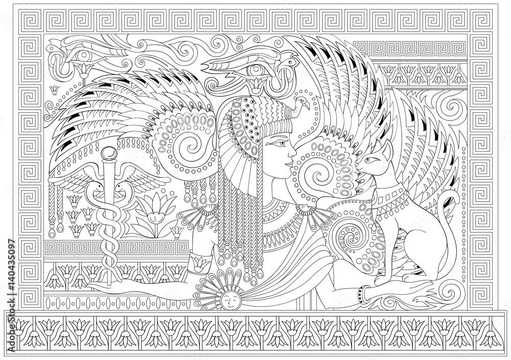 Queens Of Ancient Egypt Coloring Pages
