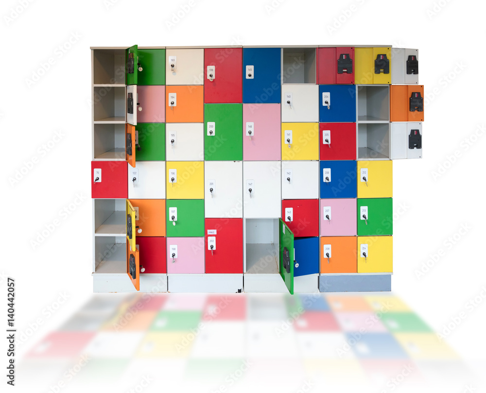 Cabinet lockers, different sizes Stock Photo | Adobe Stock