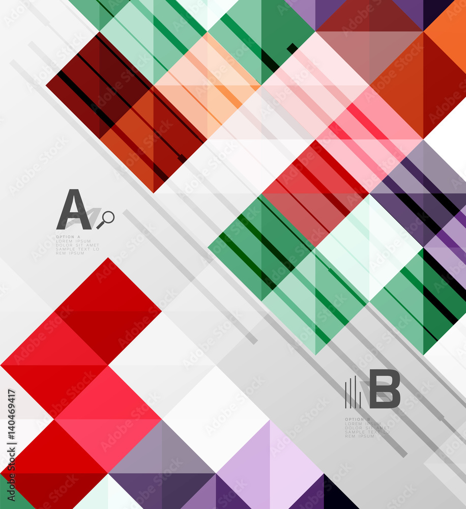 Square elements with infographics and options Stock 벡터 | Adobe Stock