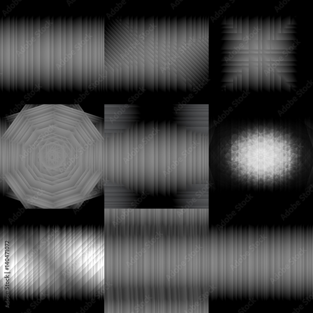 Grayscale Gradient Art