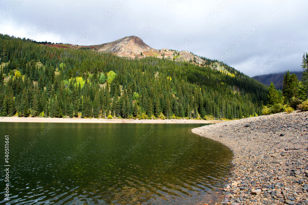 Nature of the Jefferson Lake Recreation Area, Colorado Stock Photo ...