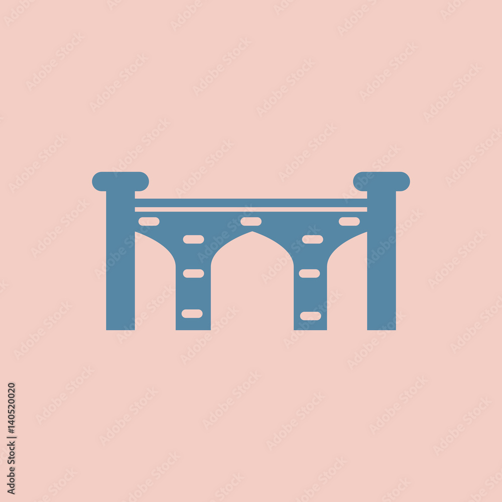 Brick Bridge Arch Architecture Building Monument vector illustration ...