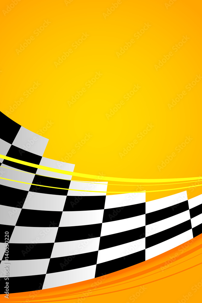 Yellow racing background Stock Vector | Adobe Stock