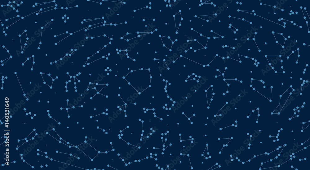 Vector. Seamless pattern for decoration, design. Astronomy different ...