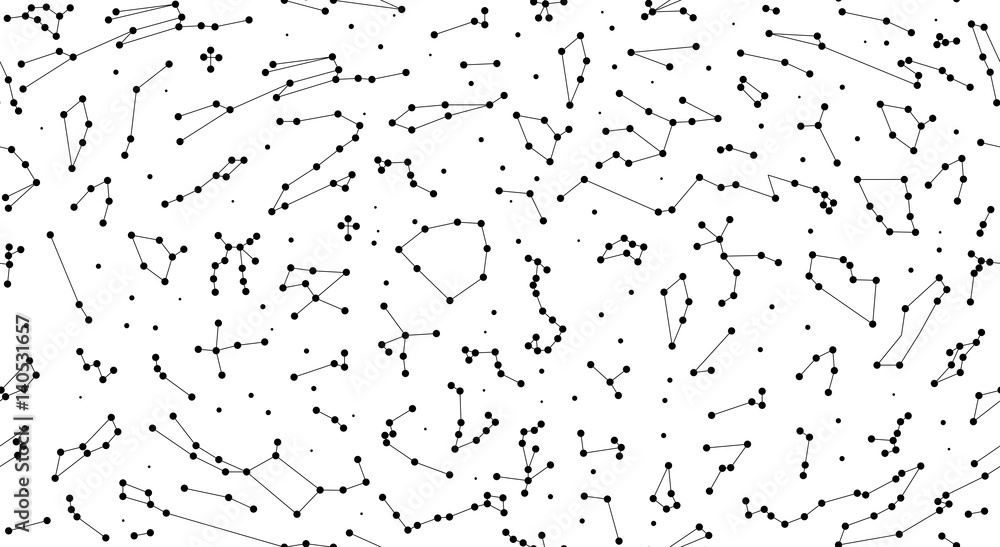 Vector. Seamless pattern for decoration, design. Astronomy different ...