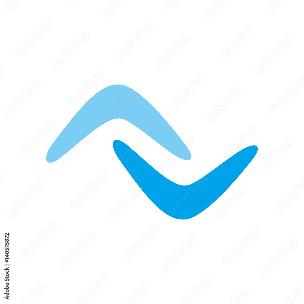 boomerang logo vector. Stock Vector | Adobe Stock