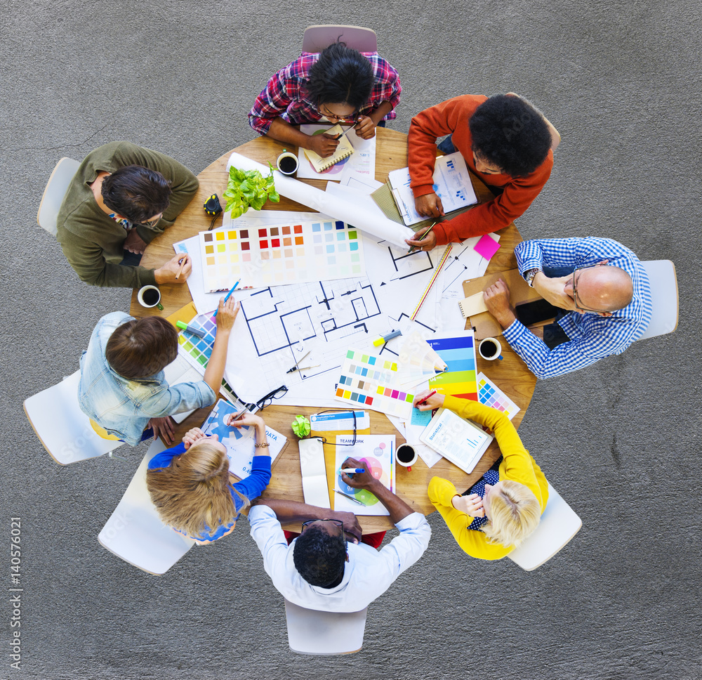 Meeting Brainstorming Discussion Collaboration Concept Stock Photo ...