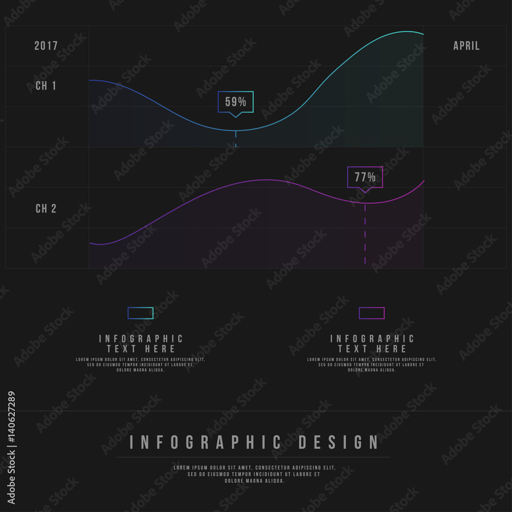 Minimal Style Vector infographic template. Business concept for content ...