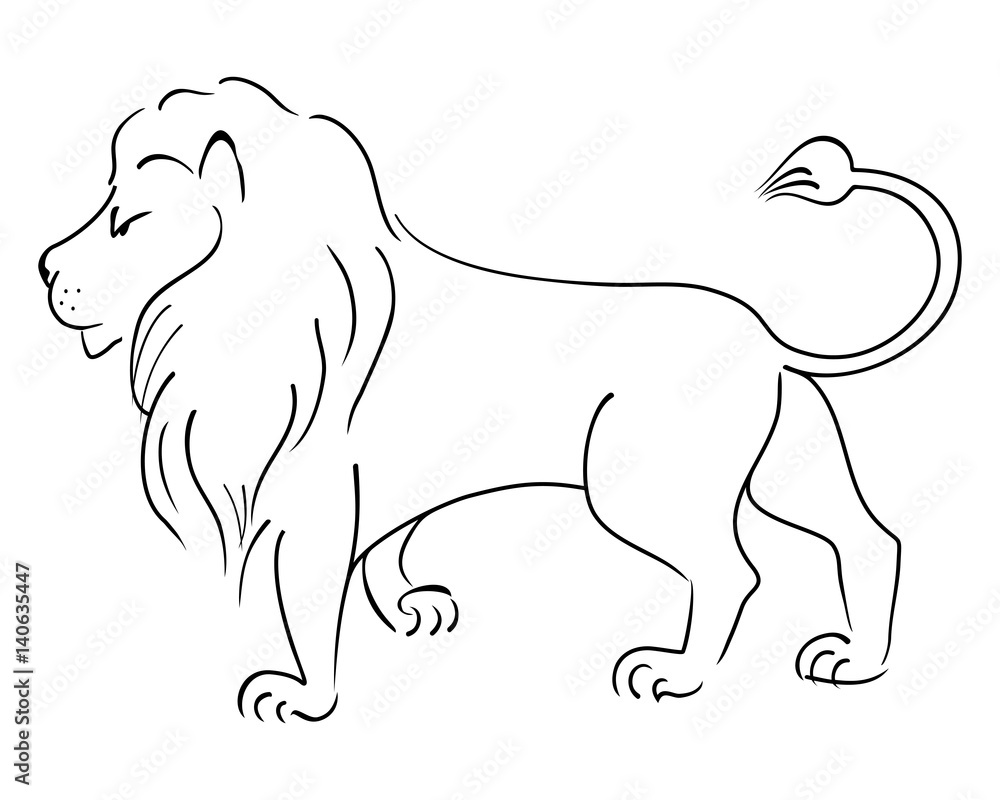 Lion King Line Drawing