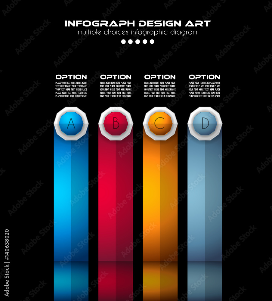 Infograph Brochure template with a lot of choices and a lot of ...