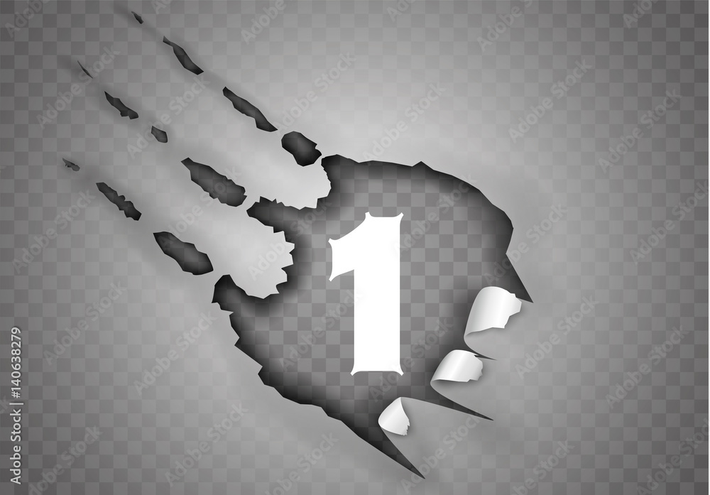 Number one background with scattered white .The poster or brochure ...