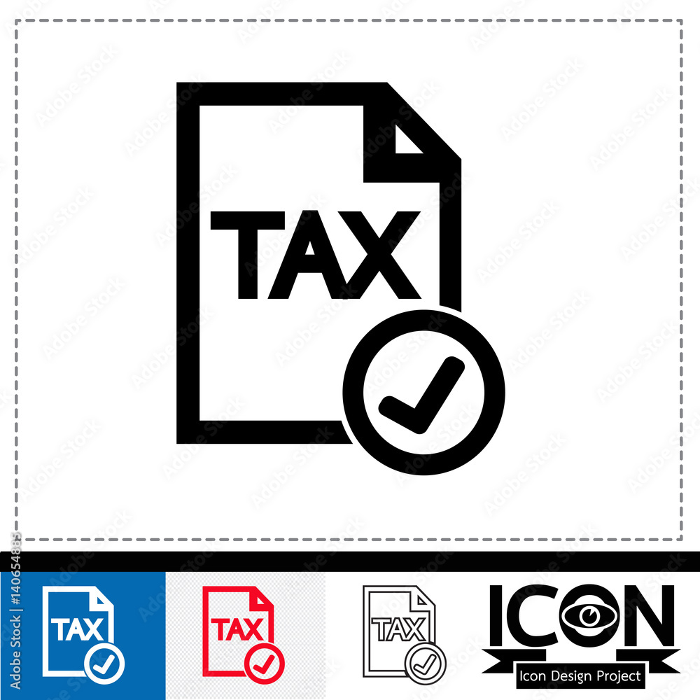 tax icon Stock Vector | Adobe Stock