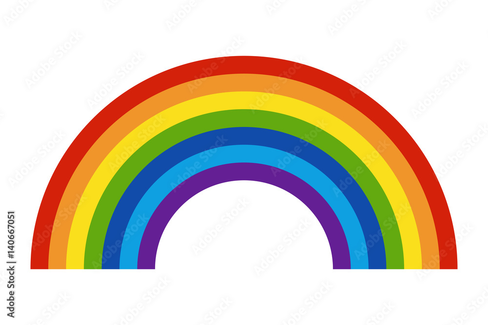 Rainbow icon Stock Vector | Adobe Stock