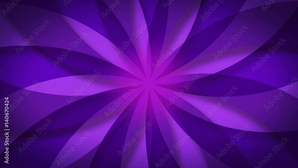 Purple Kaleidoscopic Abstract Pattern background loop for logo or text ...