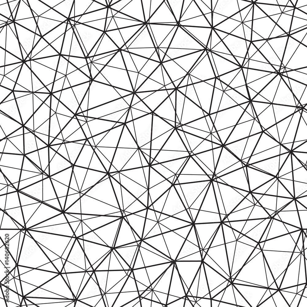 Vector abstract seamless line pattern with irregular triangles Stock ...