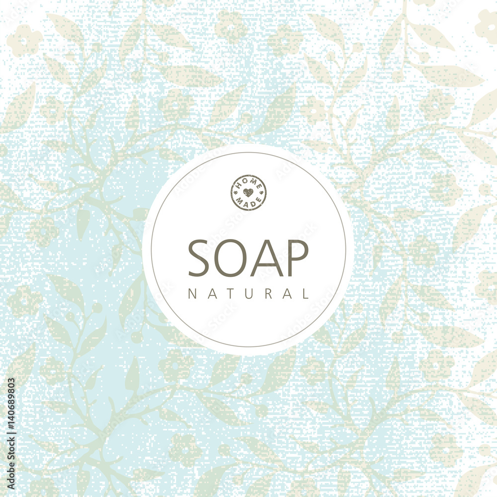 Vector background for natural handmade soap, decorative paper. Stock ...